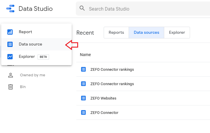 Connecting ZEFO to Data Studio - ZEFO Online SEO Software
