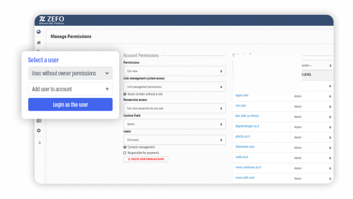 System Capabilities - ZEFO Online SEO Software